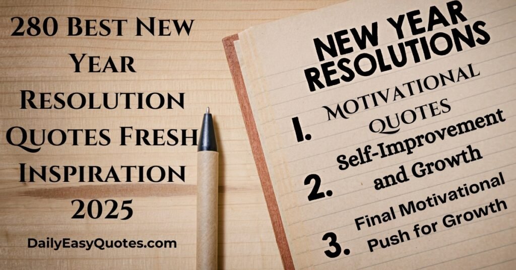 280 Best New Year Resolution Quotes Fresh Inspiration 2025